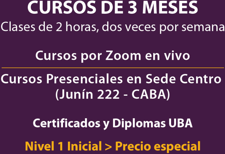 Nivel 1 – CUI Centro Universitario de idiomas